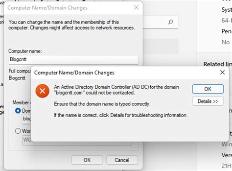 Sửa Lỗi “active Directory Domain Controller Could Not Be Contacted” Khi Join Domain Blog Cntt