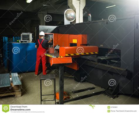 Operating The Control Panel Stock Image Image Of Gloves Mechanised 67322851