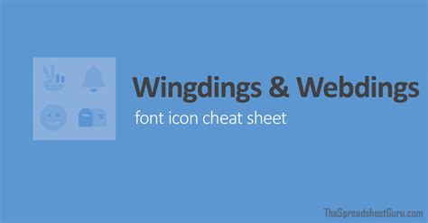 Wingdings Webdings Character Map Chart Edit Fill Sign