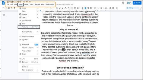 How To Do Footnotes In Google Docs Thegoodocs Com How To Do Footnotes In Google Docs Thegoodocs Com