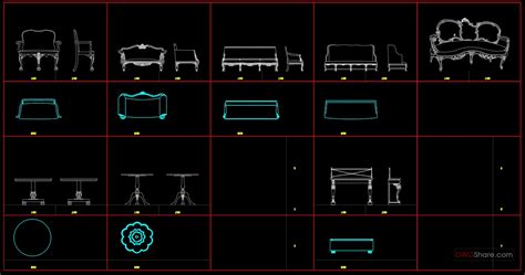 130 Furniture Cad Blocks Free Download