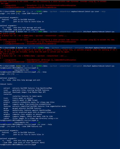 Can T Run RoboSat Docker Image Issue Mapbox Robosat GitHub