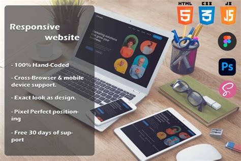 Convert Psd To Html Figma To Html And Responsive Website By Kuneev