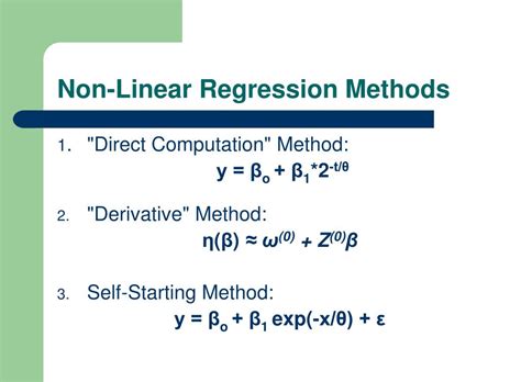 Ppt Fitting Non Linear Regression Models Vandr 82 Powerpoint Presentation Id661142