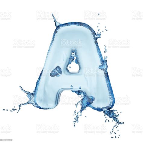 편지 흰색에 고립 된 물 튀김 알파벳 3d 렌더링 그림입니다 알파벳에 대한 스톡 사진 및 기타 이미지 알파벳 기포 0명 Istock