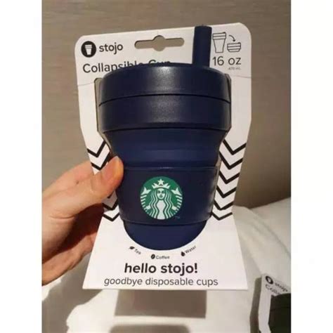 Jual Botol Gelas Starbucks Original Edisi Stojo Collapsible Cups