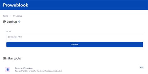 Ip Lookup Tool R Proweblookapi