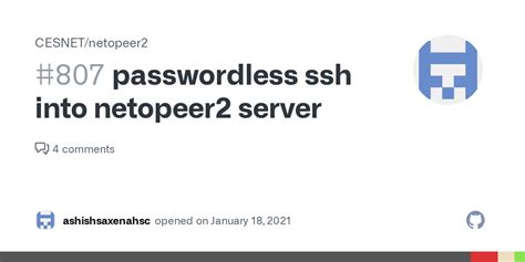 Passwordless Ssh Into Netopeer2 Server · Issue 807 · Cesnetnetopeer2 · Github