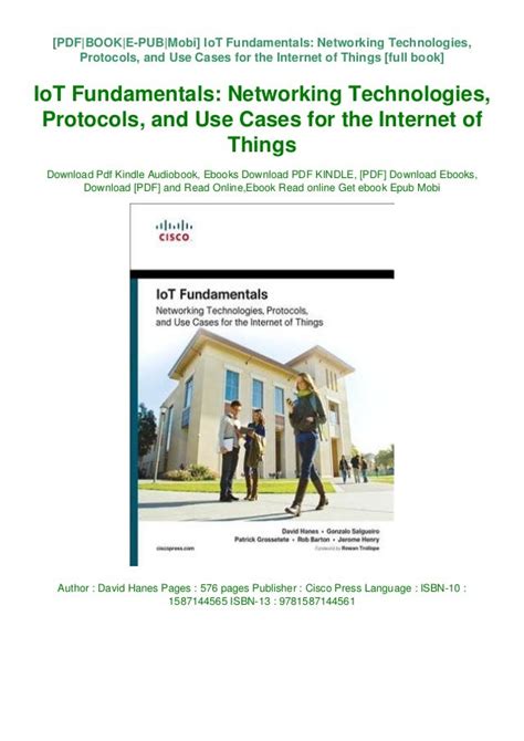 Iot Fundamentals Networking Technologies Protocols And Use Cases For