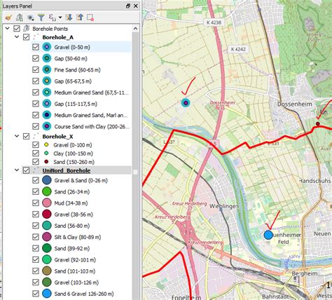 Qgis Interpolation Of 3 Borehole Data Geographic Information