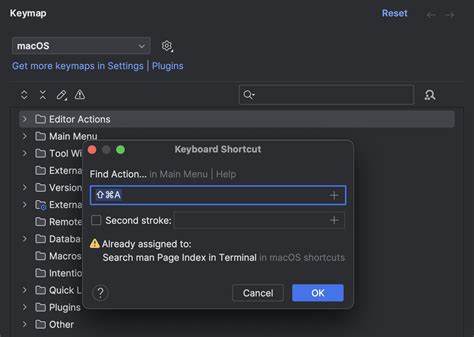 configure keyboard shortcuts rustrover documentation