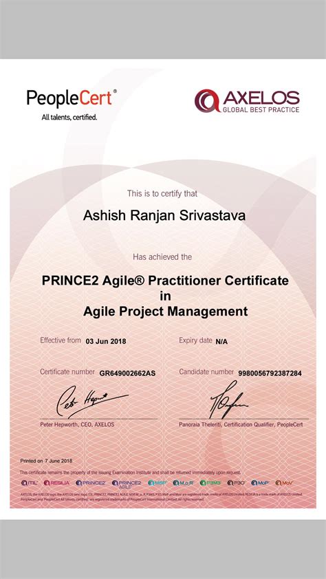 Ashish Ranjan Srivastava ☁️ On Linkedin Completed Prince 2 Agile Practitioner 17 Comments