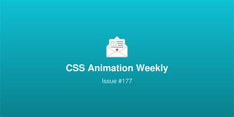 Css Animation Weekly 177 Css Animation Weekly