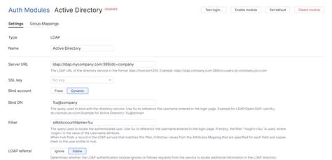 active directory auth module hub documentation