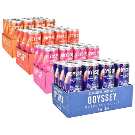 Odyssey Mushroom Sparkling Elixir 12oz 12pc Case