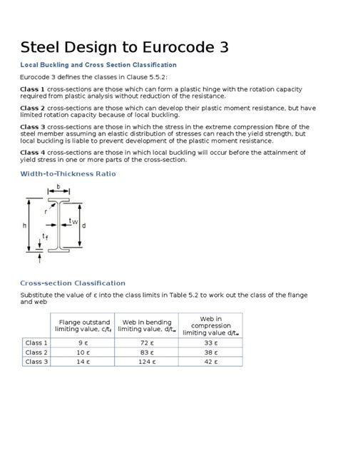 Cross Section Classification Handout Pdf Technology And Engineering