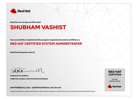 shubham vashist on linkedin redhat redhatlinux rhcsa