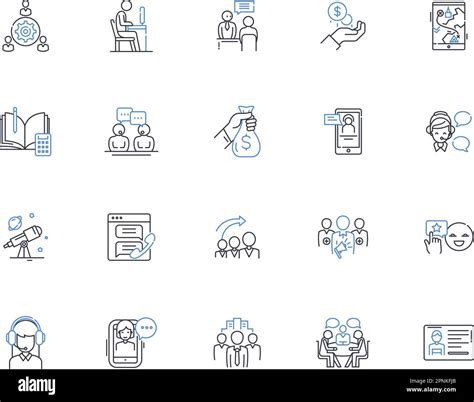 Political Action Line Icons Collection Advocacy Ballot Campaign Civil Community Democracy