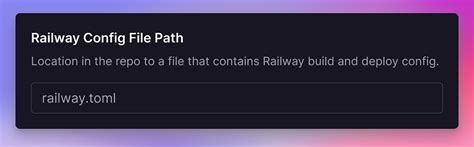 Using Config As Code Railway Docs Using Config As Code Railway Docs