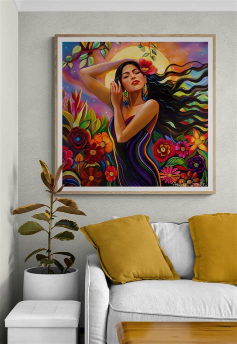 Latina In The Garden Diversity Art Latin Women Art Spanish