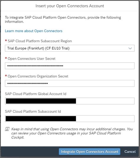Getting Started With Open Connectors In Sap Analyt Sap Community