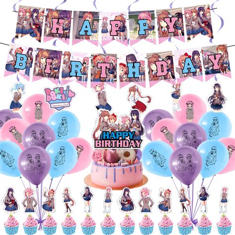 Mua Doki Party Supplies Doki Anime Game Theme Birthday Party
