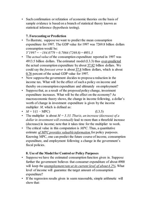 Anatomy Of An Econometric Modelling 1 Docx