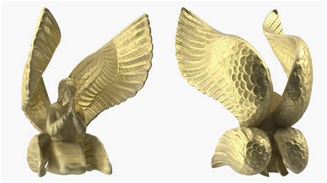 Praying Seraph Figure Model Turbosquid 2282726