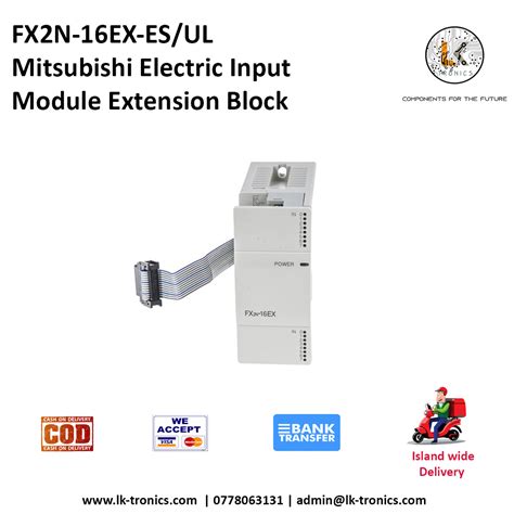 FX2N 16EX ES UL Input Module Mitsubishi PLC LK Tronics