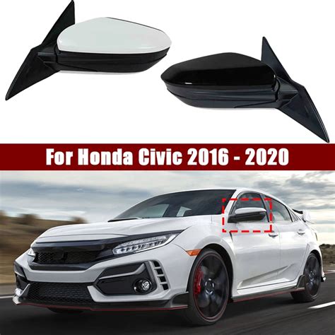 Car Mirror Accessories For Honda Civic 2016 2020 Reversing Mirror