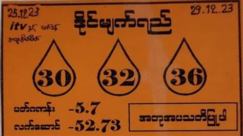 အတိတ်စာရွက်များ 25to29 12 2023 ဒိုင်မျက်ရည် စမ အောင်နမိတ် ညောင်ဘိုးတော် 2d 2dmyanmar