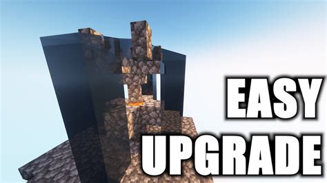 Easy Skyblock Cobble Generator Upgrade Tutorial Youtube