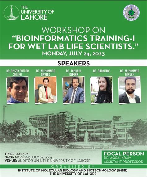 Dr Muhammad Naveed On Linkedin Bioinformatics Training Uol