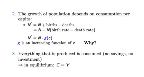 Macroeconomics 21 Malthusian Model Flashcards Quizlet