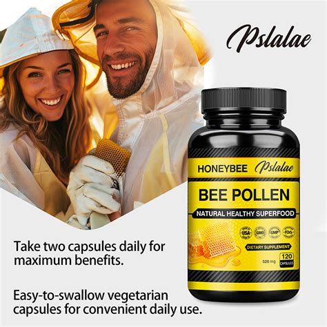 Pslalae Bee Pollen Supplements 100 Natural Raw Bee Pollen Vegetarian