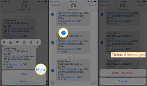 how to delete text messages on iphone