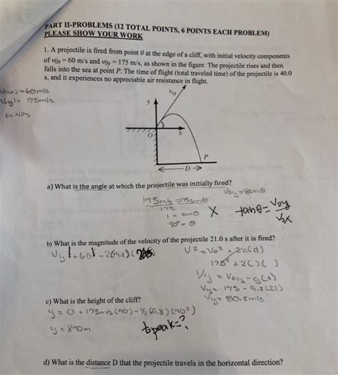 solved part ii problems 12 total points 6 points each