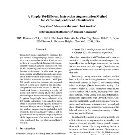 A Simple Yet Efficient Instruction Augmentation Method For Zero Shot Sentiment Classification
