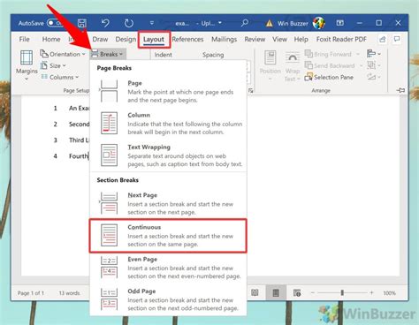 Microsoft Word How To Add Or Remove Line Numbers WinBuzzer