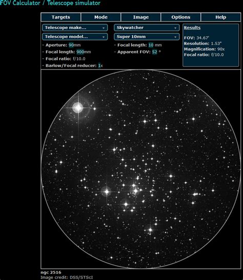 Field Of View Calculator