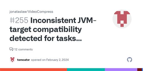 Inconsistent JVM Target Compatibility Detected For Tasks CompileDebugJavaWithJavac And
