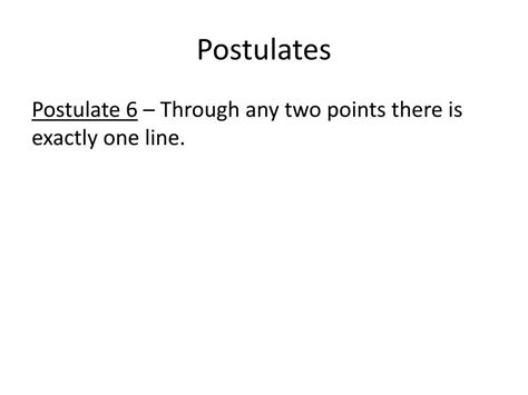 Ppt 1 5 Postulates And Theorems Relating Points Lines And Planes Powerpoint Presentation