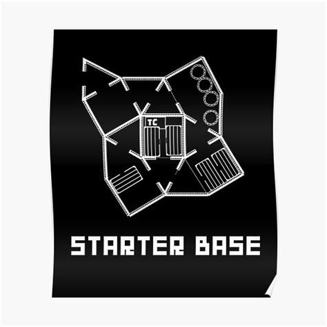 Rust Starter Base Design Poster By Th3shooter Redbubble