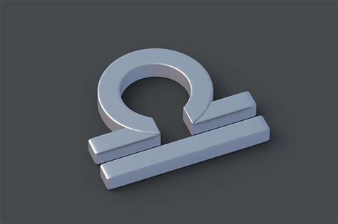 천칭자리 점성술 기호 메탈릭 실버 조디악 심볼 별자리와 수비학 점성술 달력 3d 렌더링 0명에 대한 스톡 사진 및 기타 이미지 Istock