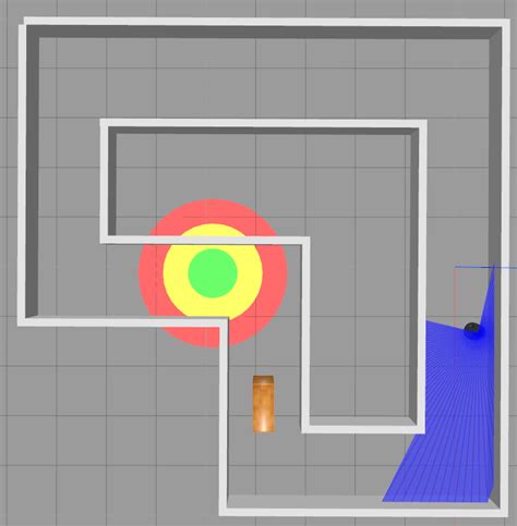 Partially Observable Environment With Long Corridors The Robot Only