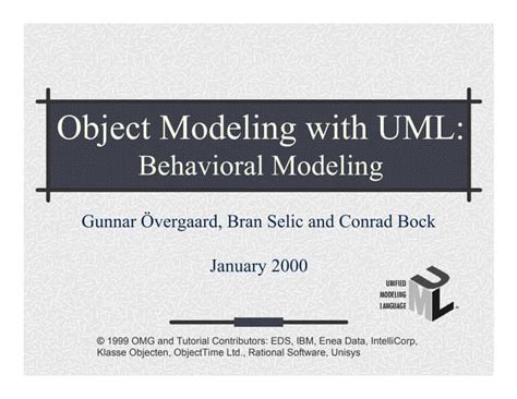 Object Modeling With Uml Behavioral Modeling Pdf Graphics Software