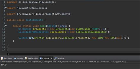 O código da aula Decorator não funciona Design Patterns em Java II avançando nas boas