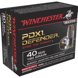 Winchester Defender 40 Sandw 180 Grain Bonded Jhp S40swpdb1 Firearms