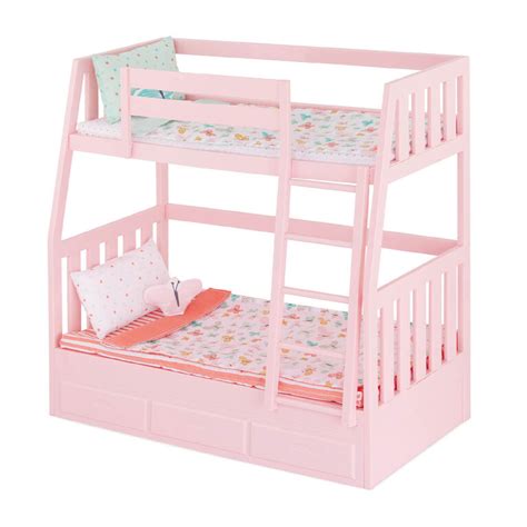Our Generation Dreams For Two 18 Inch Doll Butterfly Themed Bunk Bed Furniture Set Toys R Us