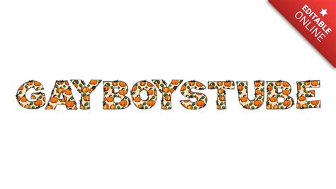 Gayboystube Fuente Calabaza Generador De Efectos De Texto